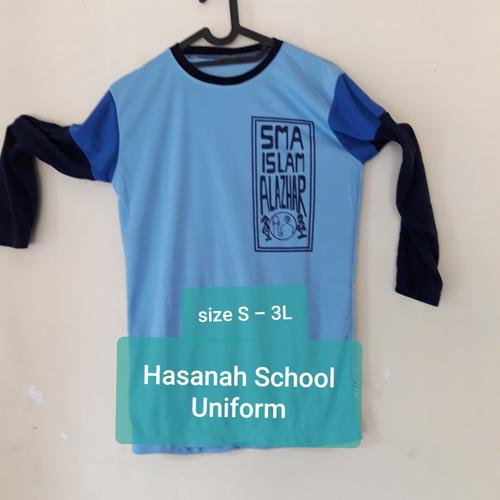 Jual Seragam Sekolah Al Azhar. Kaos OR siswi SMA Size S - 3L - 5L ...