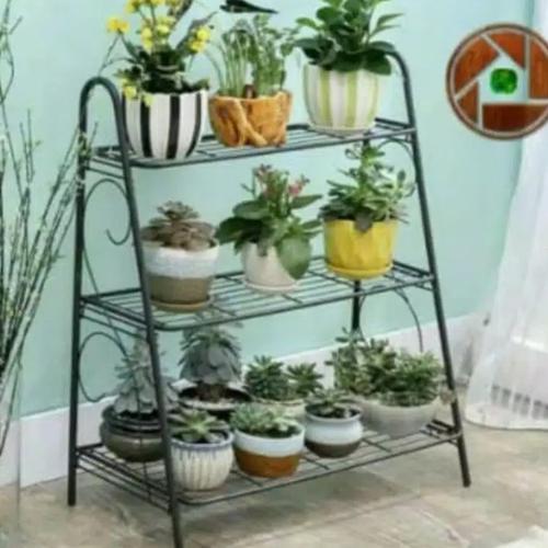 Jual Rak besi rak tanaman rak pot bunga 3 susun tanaman teras - Jakarta ...