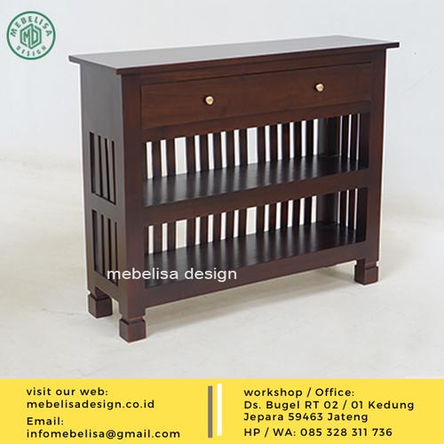 Jual Meja Rak Penyimpanan Sepatu Sandal, Meja Konsol Minimalis - Kab ...