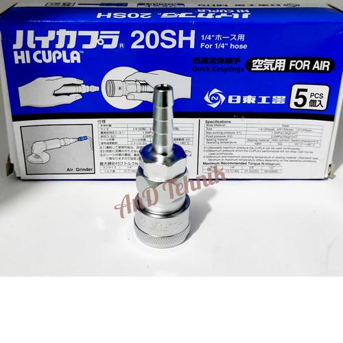 Jual Quick Coupler Nitto Kohki 20SH / Kopler Angin Nitto SH20 Made In ...