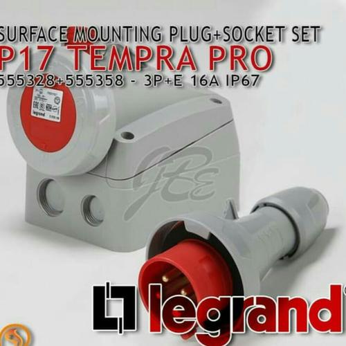 Jual legrand set surface mounting 16A 3p+E IP67 4pin legrand 555358 ...