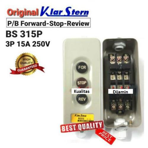 Jual Saklar Box Push Button Forward-Stop-Review BS-315 3P/15A/250V ...