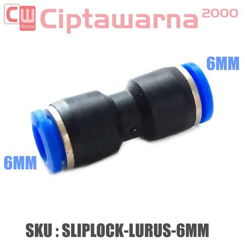 Jual Konektor Slip Lock Lurus 6mm 6 mm Straight Sliplock Pneumatic ...