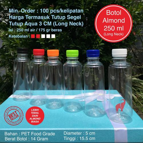 Jual Botol Plastik 250 ml - Botol Almond 250 ml LN PET - Jakarta Barat ...