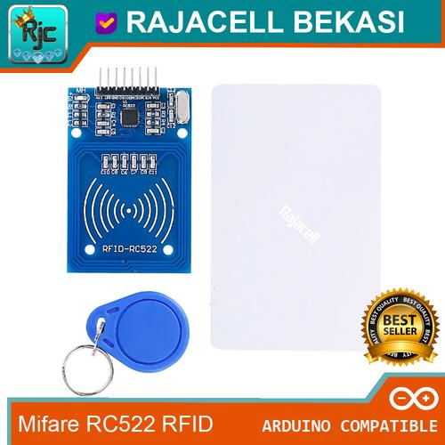 Jual MFRC-522 RFID Reader Writer Module Card Keychain RC522 for Arduino ...