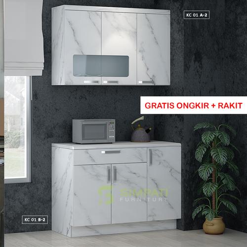 Jual PAKET KITCHEN SET Motif Marmer / MARBLE panjang 120 cm - Kab ...