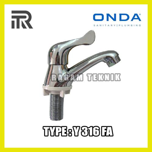 Jual Onda Kran Wastafel Y 316 FA Keran Cuci Tangan 1/2" Engkol Geser Tanam - Kota Bandung ...
