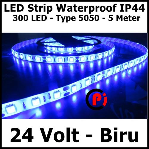 Jual Lampu LED Strip 5050 IP44 Outdoor 24V 24 Volt V Warna Biru - Kota ...