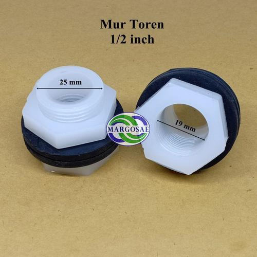 Jual Verlop Ring Nepel Drat Toren Tandon 1/2 inch warna Putih - Kab ...