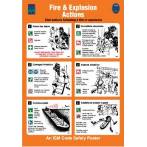Jual IMO ISM Safety Poster Fire and Explosion Rescue Poster IMPA 331531 ...