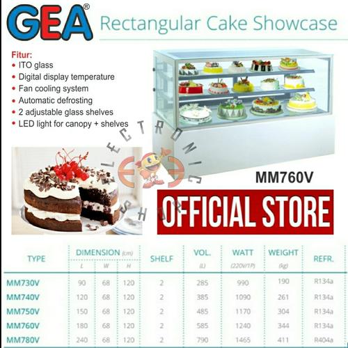 Promo Gea Mm760V White Marble Panel Cake Showcase - Mm 760V Cicil 0% 3x - Jakarta Utara - E ...