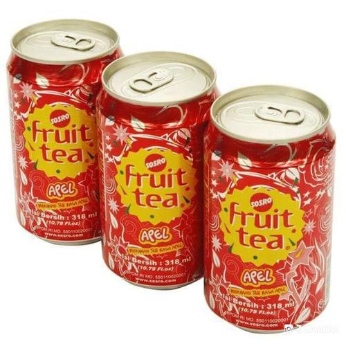 Jual Fruit Tea Sosro Kaleng 318ml 1 pcs | Fruittea Minuman Teh Rasa ...