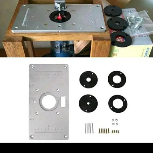 Jual router plate insert trimmer/ meja trimmer/meja router/meja profil ...
