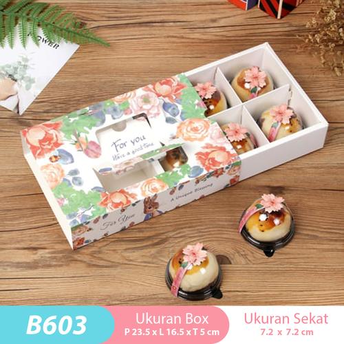 Jual Kotak Kue Sekat 6 B603/ Packaging Box Kue Mooncake/ Cookies ...