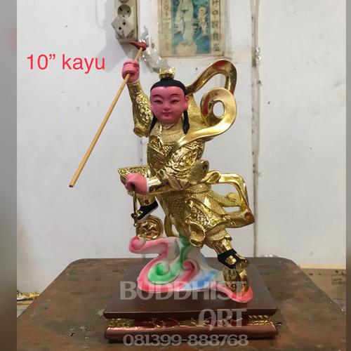 Jual Patung Dewa Naca Nacha Nazha locia Nezha 10 inch kayu - Jakarta ...