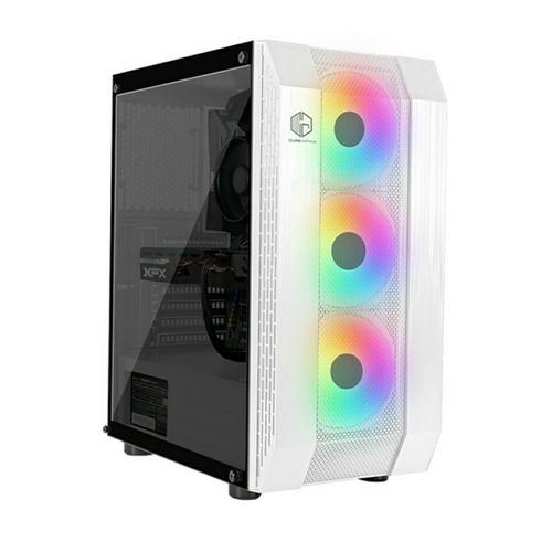 Jual Cube Gaming FRINS White RGB - 3x12cm RGB Fans ATX Gaming Case ...