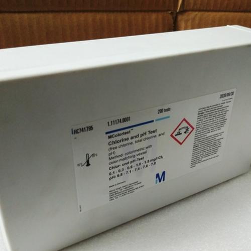 Jual Chlorine And pH Test Kit Merck 200 Test Mcolor 111174 / 1.11174. ...