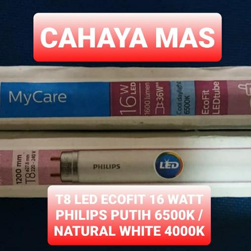 Jual PHILIPS LED TUBE ECOFIT 1200MM 16W T8 TL LED 16 WATT 16 W 16W ...