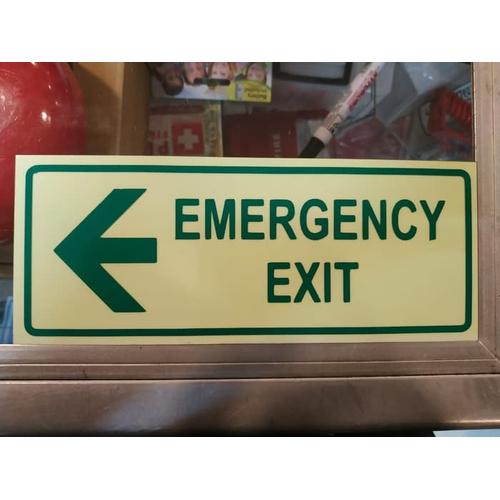 Jual SIGN AKRILIK EMERGENCY EXIT GLOW IN THE DARK 20X8CM - Jakarta ...