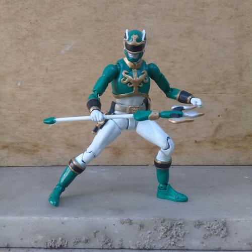 Jual action figure custom shf super sentai megaforce green power ranger ...