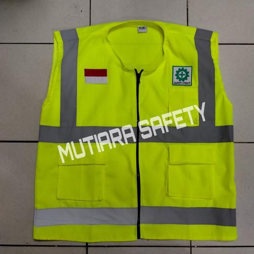 Jual Rompi drill rompi safety rompi proyek+logo k3+logo bendera rompi ...