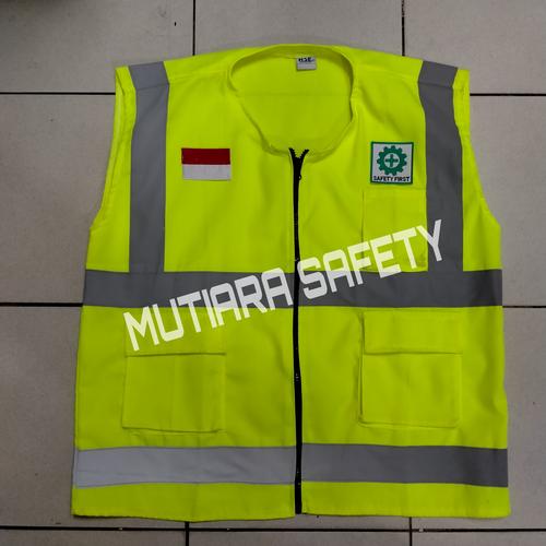 Jual Rompi drill rompi safety rompi proyek+logo k3+logo bendera - Hijau ...