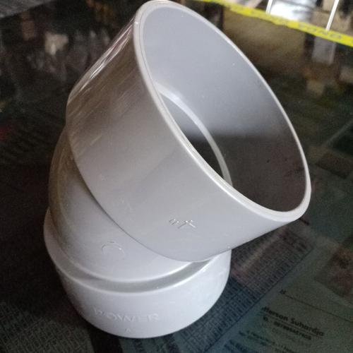 Jual Fitting Pipa PVC Knie 45° Power D / Elbow Pipa Air - 4 Inch - Kota ...