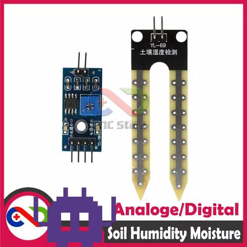 Jual Module Sensor Kelembaban Tanah Soil Hygrometer Soil Moisture ...