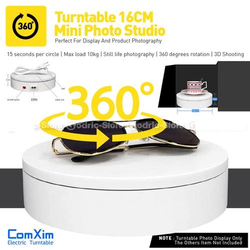 Jual Turntable Tempat Foto Produk Putar Rotating Stand Display 16CM ...