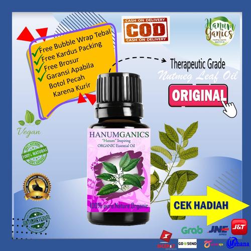 Jual NUTMEG LEAF ESSENTIAL OIL | MINYAK DAUN PALA MURNI ATSIRI HANUMGANICS - 5 ML - Kab. Bogor ...