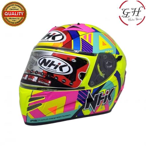 Jual Helm NHK Full Face Terminator Pigment Yellow Original - XL - Kota ...