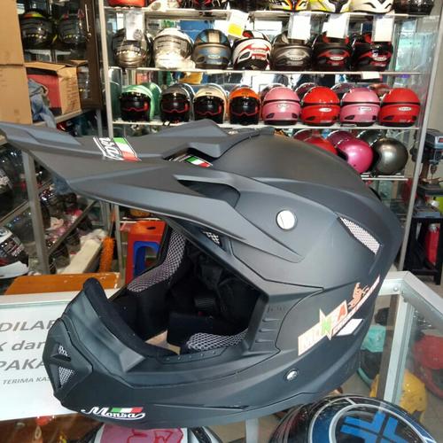 Jual HELM CROSS FIGHTER MEREK MONSA WARNA HITAM DOFF - Jakarta Barat ...
