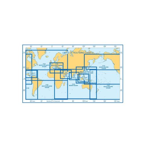 Jual Peta British Admiralty Routeing Chart BA 5124 North Atlantic Ocean ...