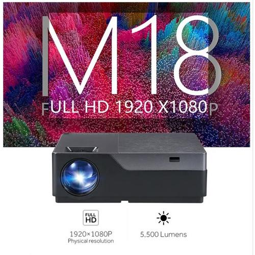 Jual M18 Home Theatre LED Projector - Native Full HD 1080P - 5500 ...