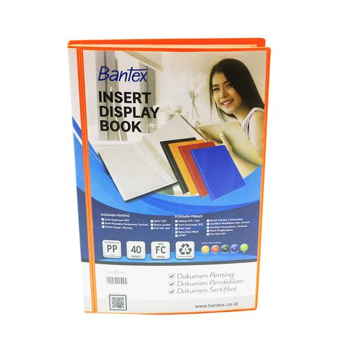 Jual Bantex Insert Display Book PP Folio 40 pockets Mango #3185I64 ...