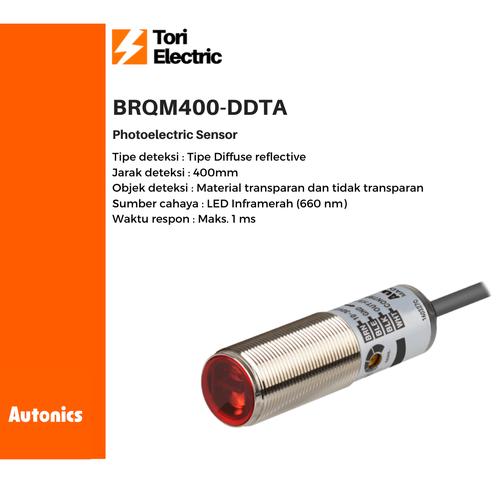 Jual AUTONICS BRQM400-DDTA BRQM 400 DDTA PHOTOELECTRIC SENSOR 100% ORI ...
