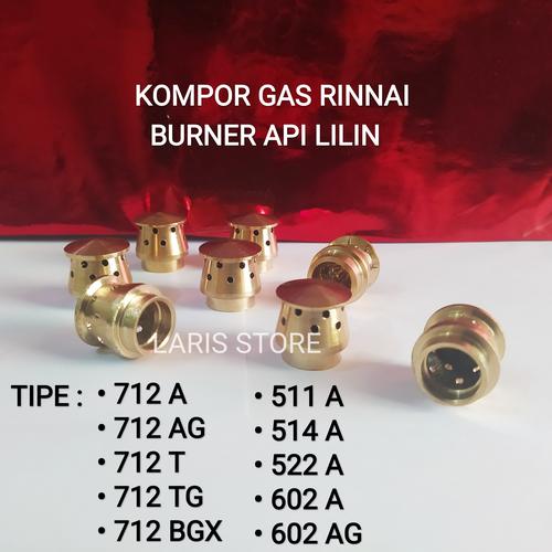 Jual Burner Api Lilin Kuningan Kompor Gas Rinnai Model Baru - Kab ...