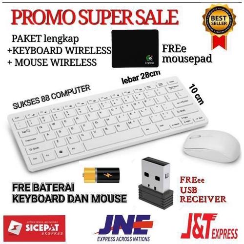 Jual PAKET KEYBOARD WIRELESS + MOUSE WIRELESS MEREK SUNROSE T80 ...