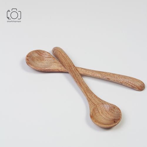 Jual Sendok Bumbu Kayu Mahoni / Wooden Spoon / Properti Foto (CHARA ...