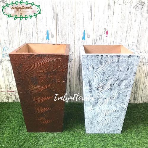 Jual Vas Kayu Merah Tembaga Pot Pohon Tanaman Artificial Vas Kotak ...
