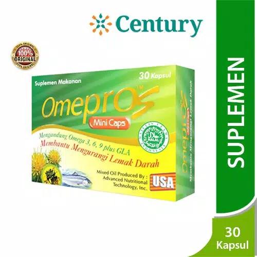 Jual Omepros Mini Caps 30 Kapsul / Omega 3 / Kolesterol / Suplemen ...