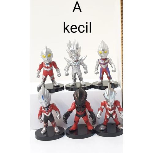 Jual Topper Kue Figure Ultraman Chibi Set isi 6 Kecil Tipe A - Set 12 ...