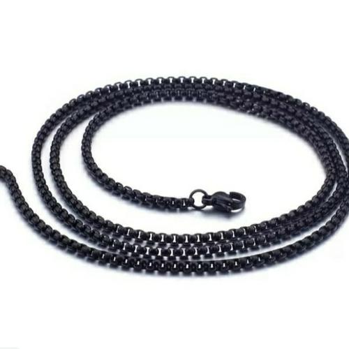 Jual Kalung titanium Rantai hitam pria cowok-keren &cool ORIGINAL ...
