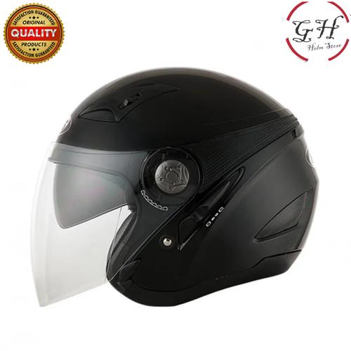 Jual Helm MDS zara half face solid Hitam HighQuality original - M ...