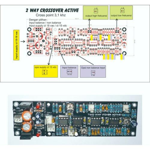 Jual crossover active aktif 2 way with linear phase - Kota Tangerang ...