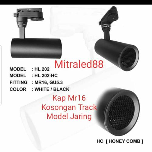 Jual Kap Lampu TrackLight Rell MR16 Kosongan/Kap Lampu Sorot Track Rell ...