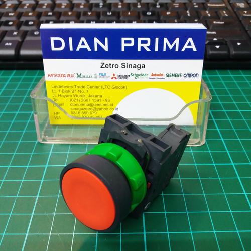Jual Schneider Push Button XB5AA42 Red Merah 1NC ZBE-102 22mm - Jakarta ...