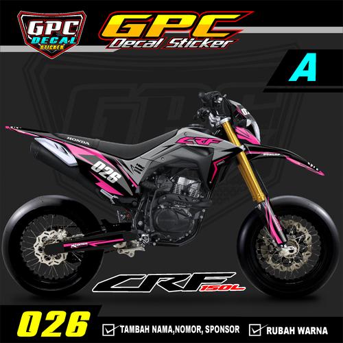Jual Decal sticker CRF 150 L-merah Fullbody-Dekal stiker CRF 150l-026 ...
