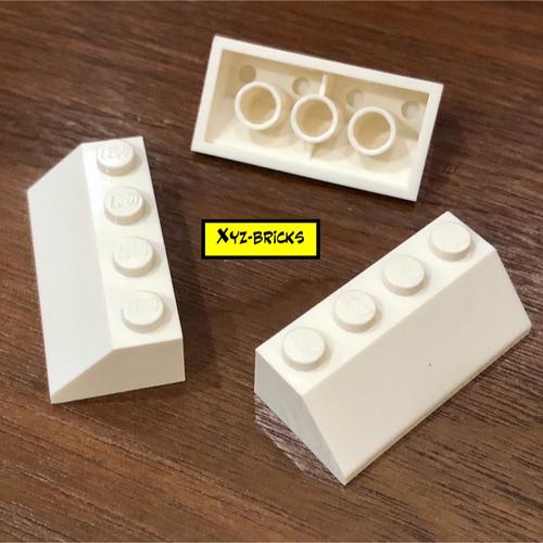 Jual LEGO PARTS 303701 - Roof Tile 2x4 45 Degrees White - Kab ...