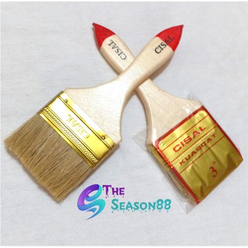 Jual Kuas Cat 3 inch gagang Kayu - Kuas Cat Minyak - Kuas Cat Tembok ...